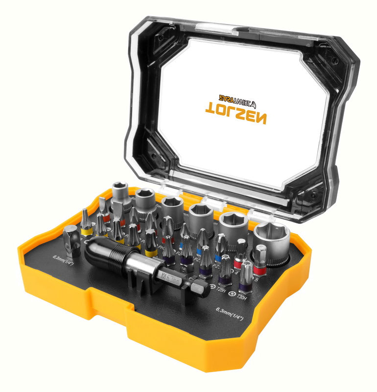 28PCS BIT AND SOCKET SET WITH HARD CASE – Tolsen Tools Philippines