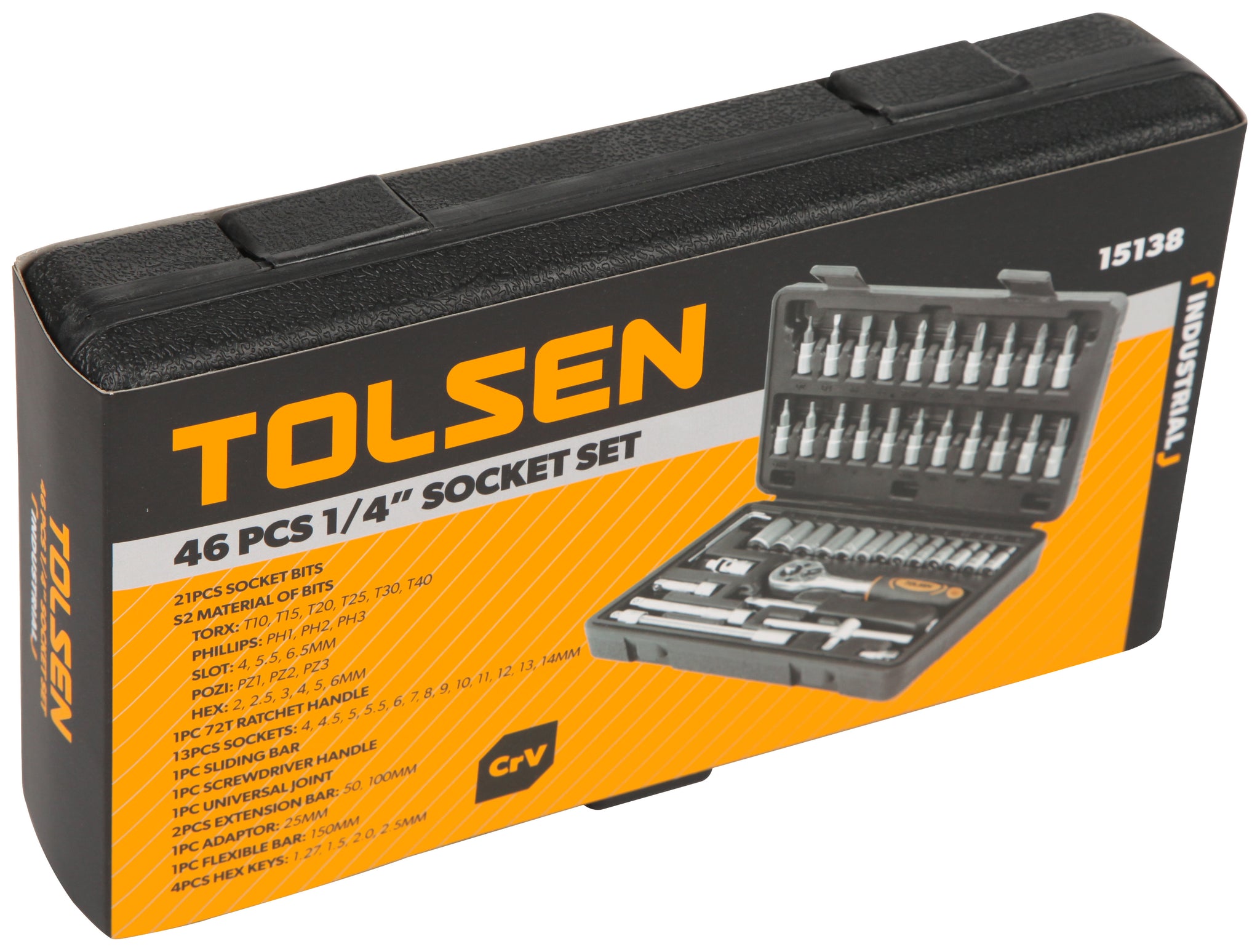 46PCS 1/4″ SOCKET SET – Tolsen Tools Philippines