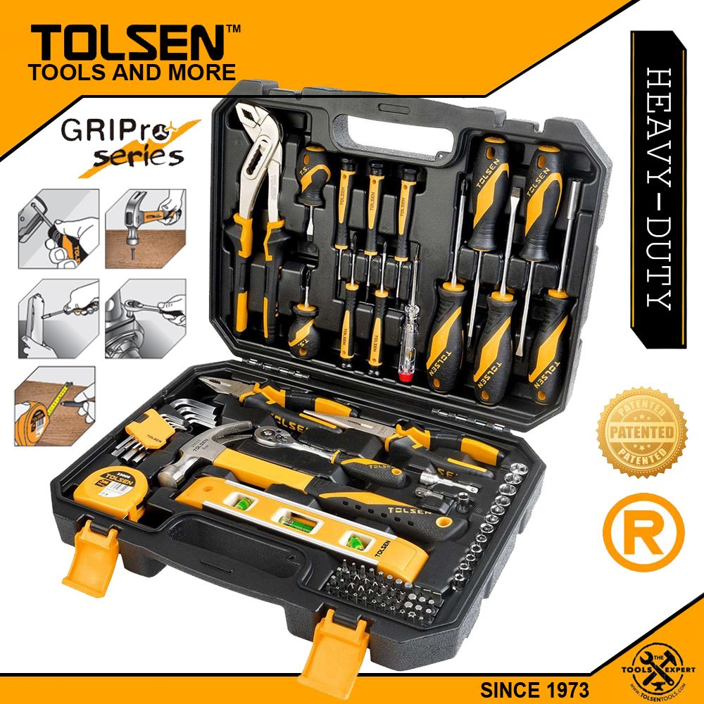 89pcs Household Tool Set 85352 – Tolsen Tools Philippines