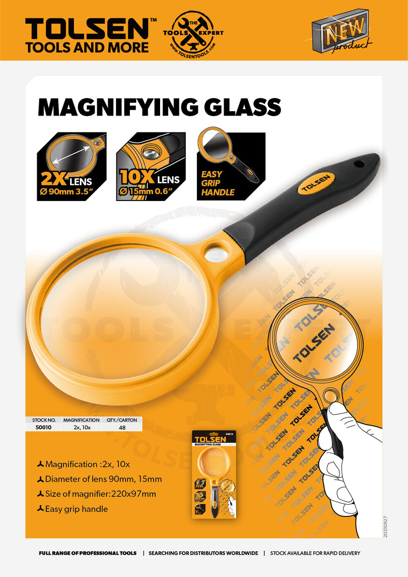 MAGNIFYING GLASS 220 x 97mm – Tolsen Tools Philippines
