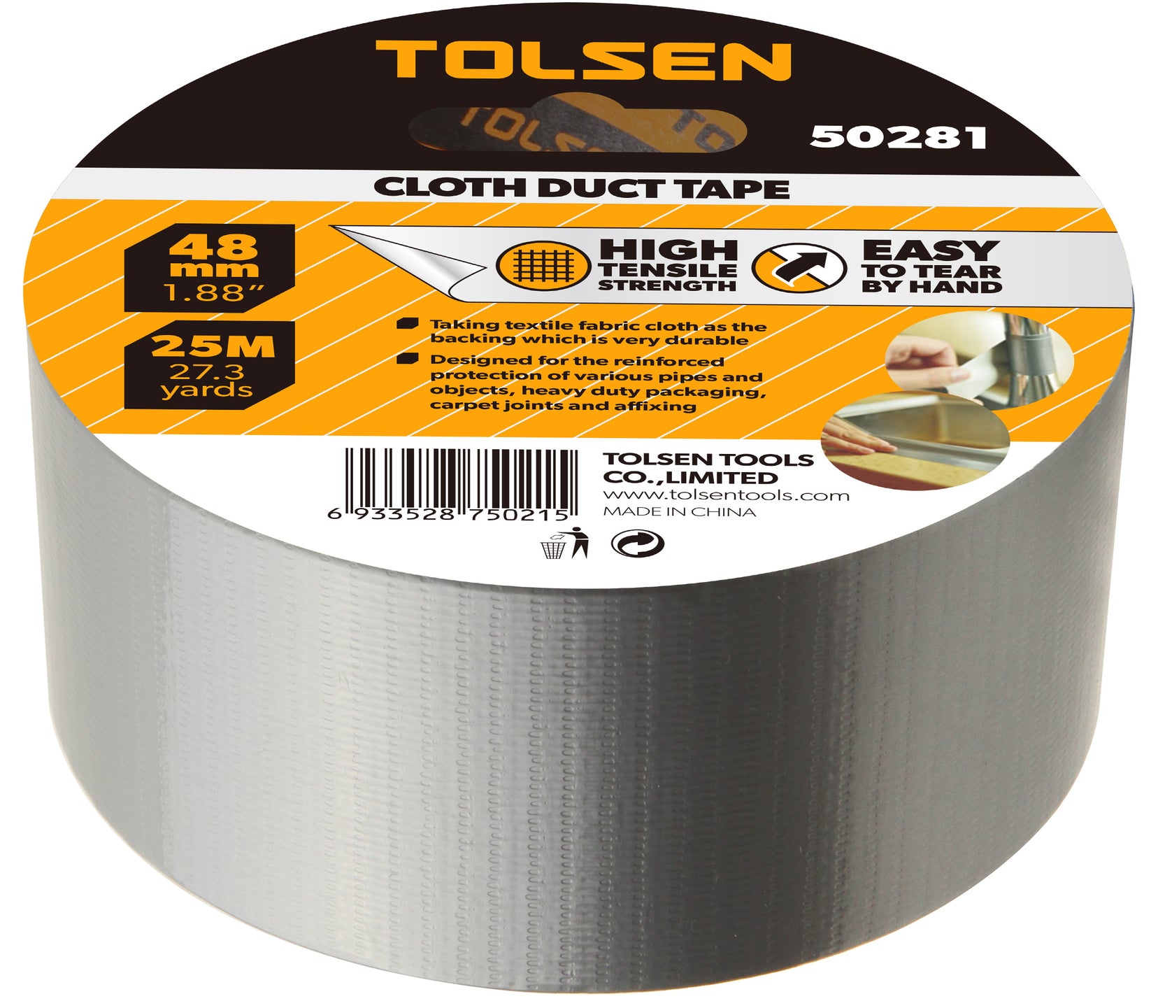 CLOTH DUCT TAPE (25M / 50M) – Tolsen Tools Philippines
