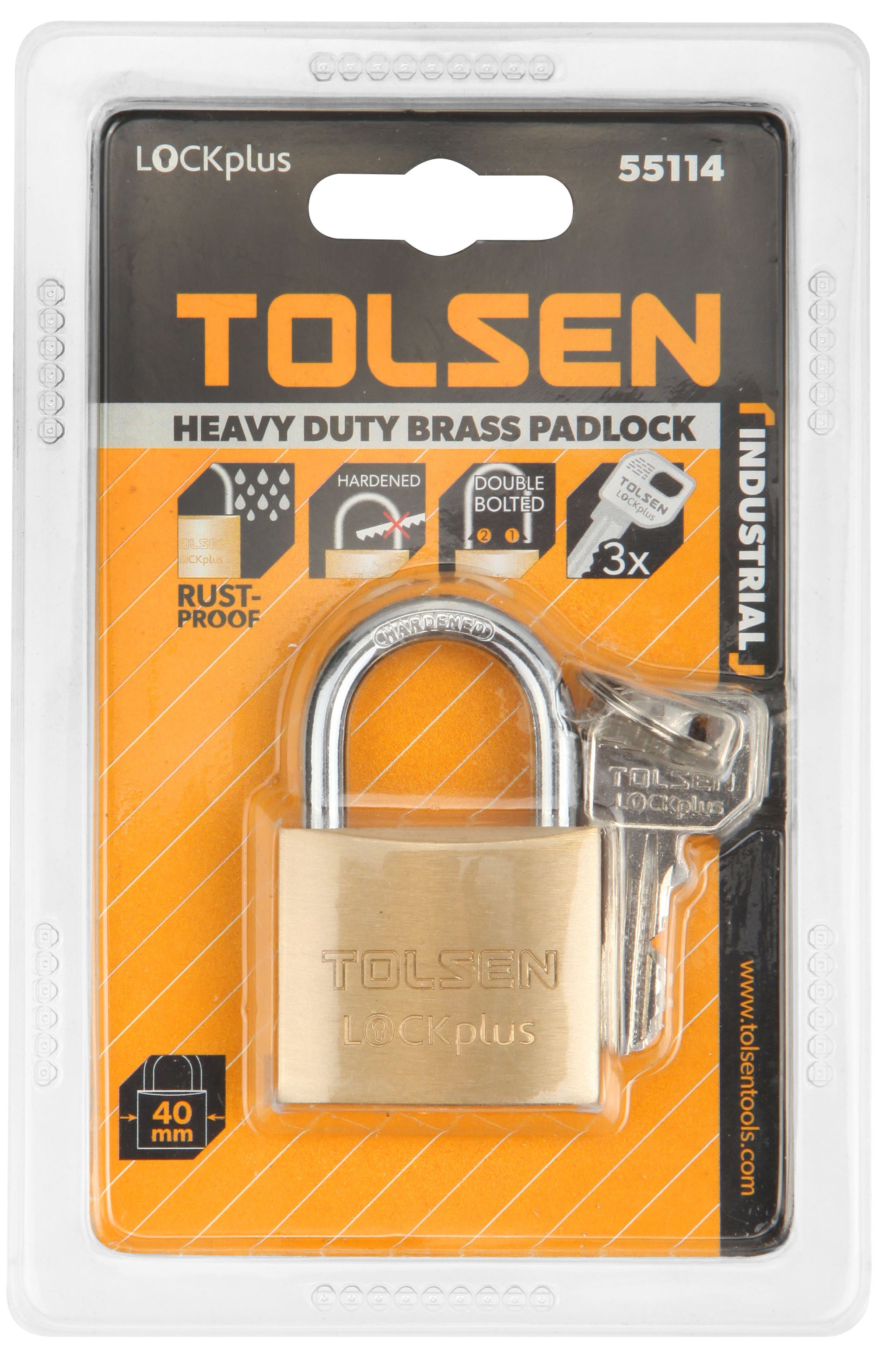 INDUSTRIAL HEAVY DUTY BRASS PADLOCK 20MM-60MM – Tolsen Tools Philippines