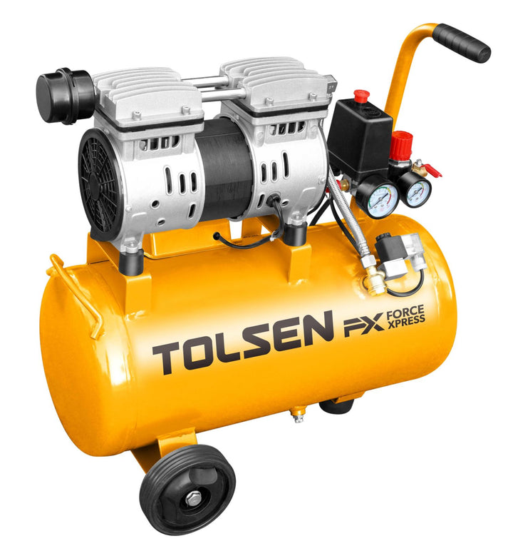 INDUSTRIAL AIR COMPRESSOR (SILENT & OIL FREE) 24L 1Hp (800W) – Tolsen ...