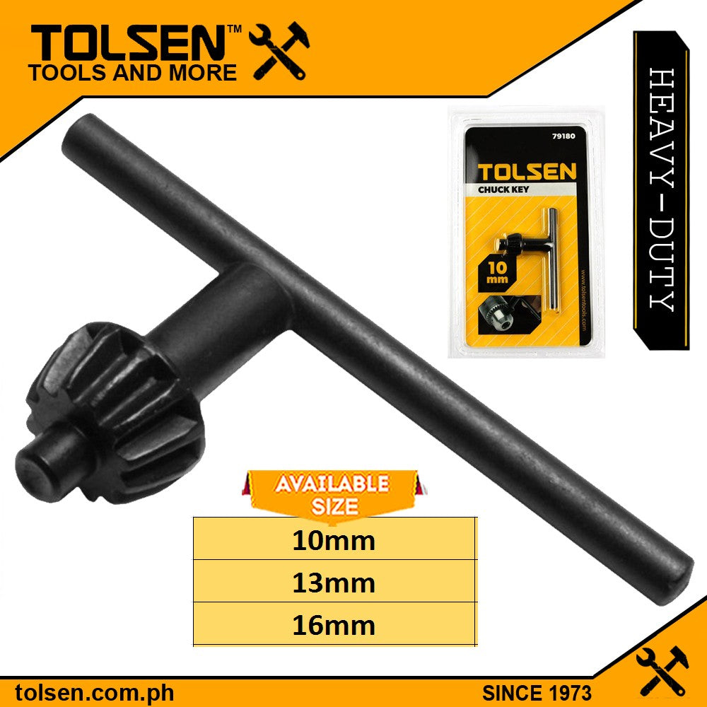 Chuck Key (10mm | 13mm | 16mm) Wrench for Drill Chuck – Tolsen Tools ...