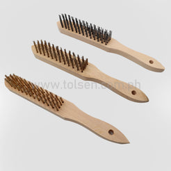 Steel Wire Brush (3 Lines 4 Lines 5 Lines) Wooden Handle – Tolsen Tools ...