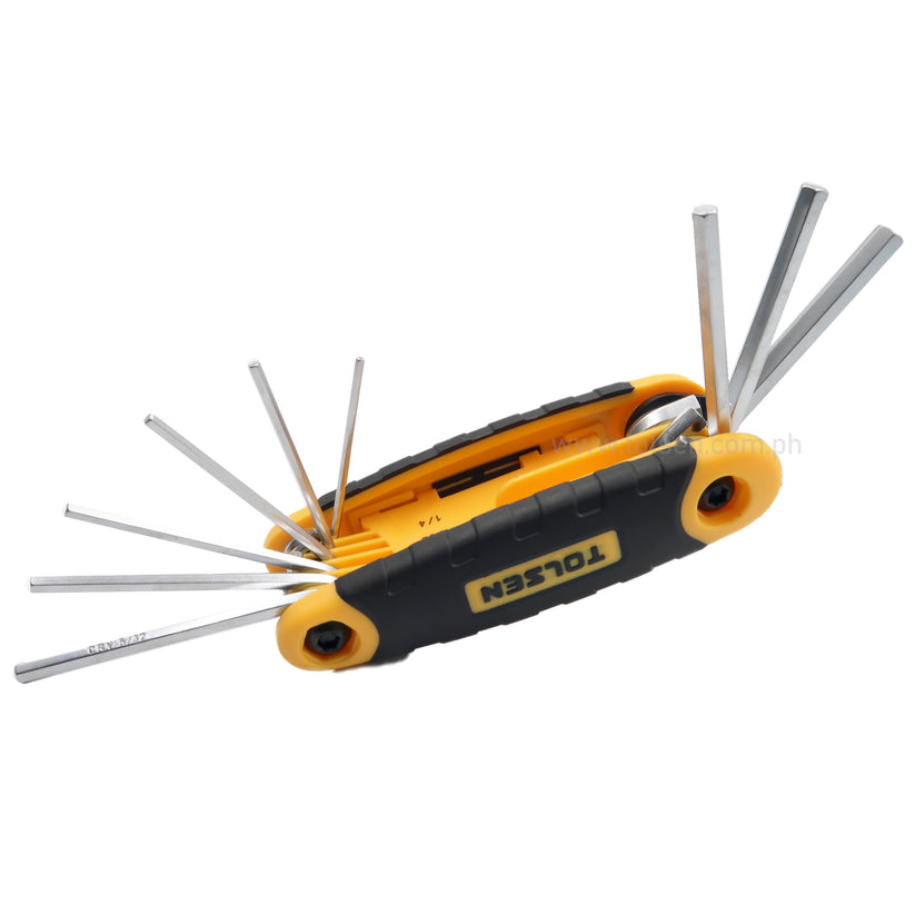 Tolsen 9pcs Folding Allen Hex Key Set (5/64″ to 1/4″) 20098 – Tolsen ...
