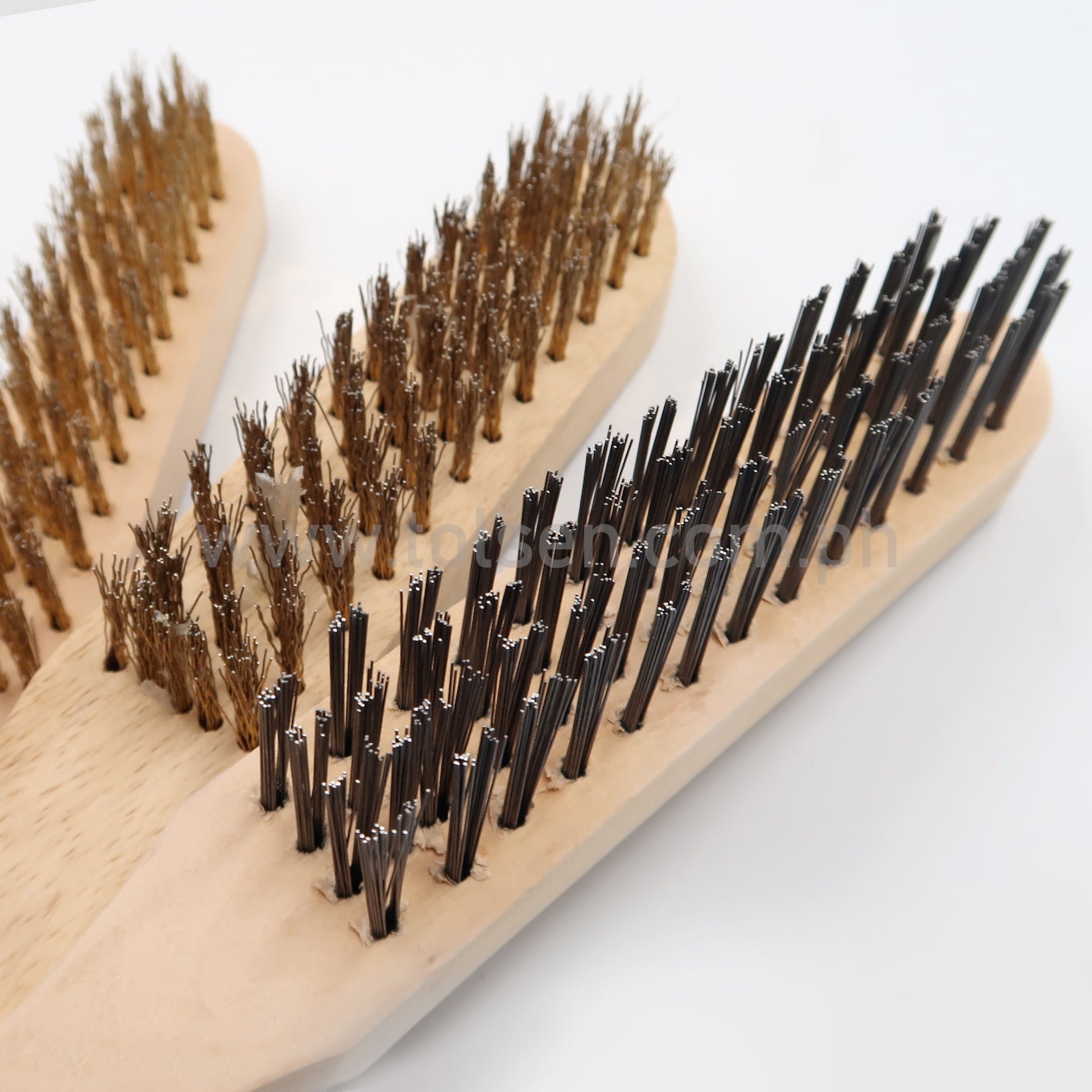 Steel Wire Brush (3 Lines 4 Lines 5 Lines) Wooden Handle – Tolsen Tools ...